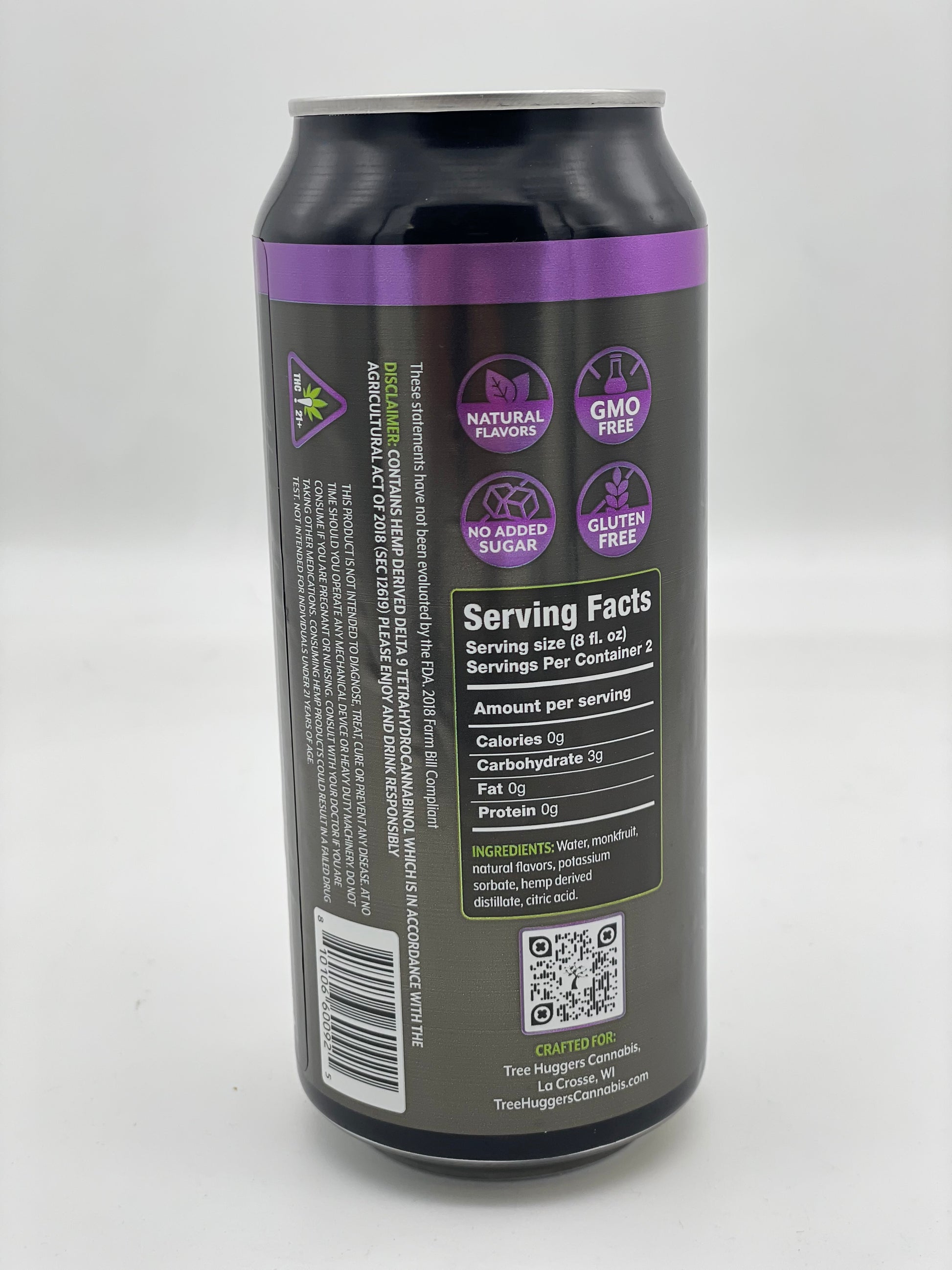 Craft Cannabis H2O 4 Pack – Grape 10mg – Tree Huggers Cannabis