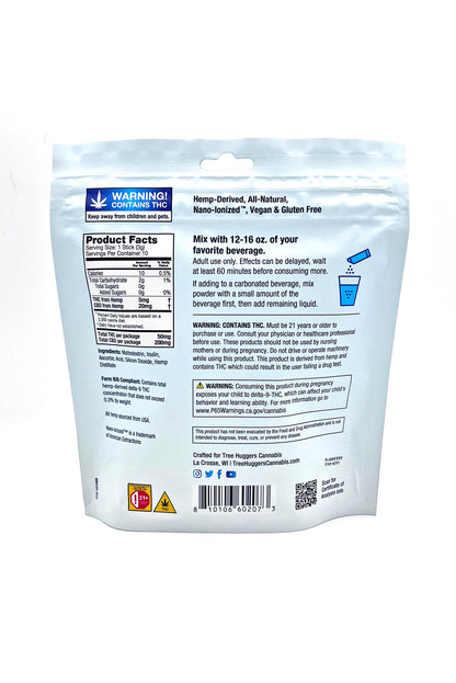 Cannabis Beverage Powder Pouch – Unflavored 5mg (10 sticks per pouch ...