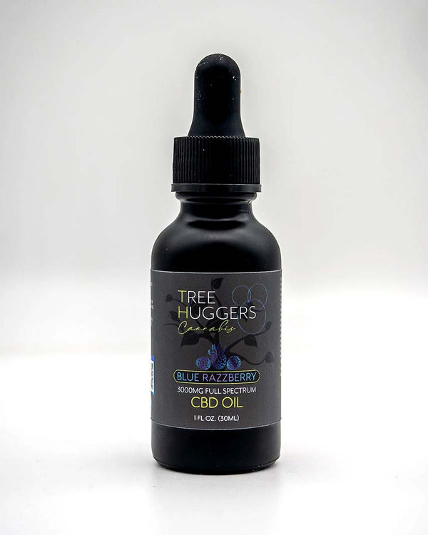 Full Spectrum CBD Oil - Blue Razzberry - 3000mg – Tree Huggers Cannabis