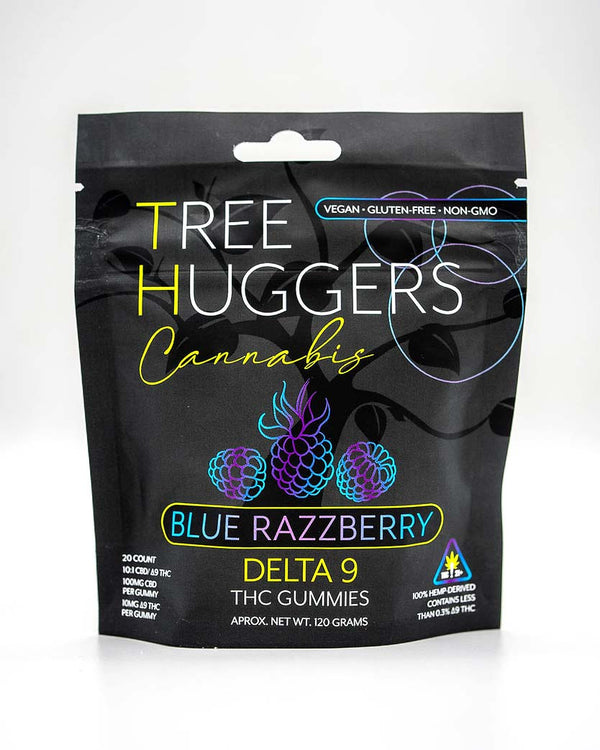 Delta 9 THC Gummy - Blue Razzberry - 20 Pack – Tree Huggers Cannabis