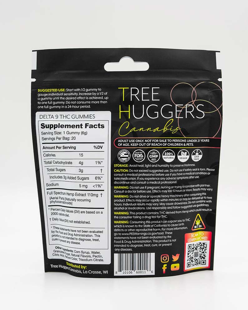 Delta 9 THC Gummy - Cherry Limeade - 20 Pack – Tree Huggers Cannabis