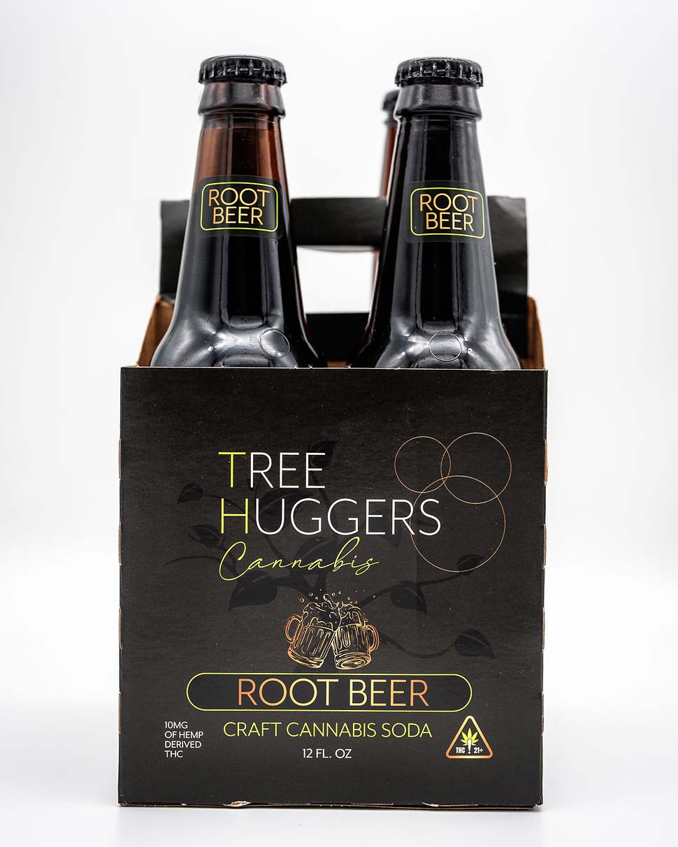 Craft Cannabis Soda 4 Pack – Root Beer 10mg – Tree Huggers Cannabis